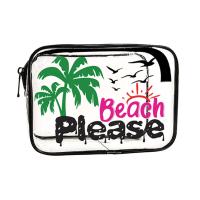 China Transparent Makeup Bag, PVC Large-capacity Cosmetic Bag, Travel Storage Bag, Beach Bag for sale