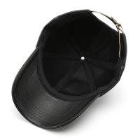 China Fashional Classical Solid Color PU Baseball Cap for sale