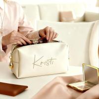 China PU Letter Printing Makeup Bag Multi Functional Storage Bag for sale