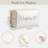 China PU Letter Printing Makeup Bag Multi Functional Storage Bag for sale
