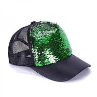 China Sequins Meshback Trucker Hat for sale