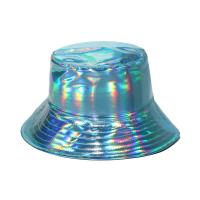 China Hip Hop Laser PU Fisherman Hats Are Used For Stage Performances for sale