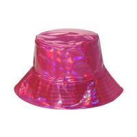 China Hip Hop Laser PU Fisherman Hats Are Used For Stage Performances for sale