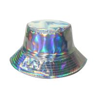 China Hip Hop Laser PU Fisherman Hats Are Used For Stage Performances for sale