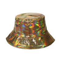 China Hip Hop Laser PU Fisherman Hats Are Used For Stage Performances for sale