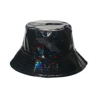 China Hip Hop Laser PU Fisherman Hats Are Used For Stage Performances for sale