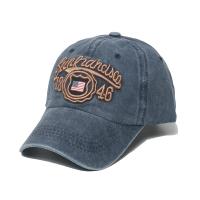China Vintage  Washed Cotton Baseball Cap With American Flag and 1846 Letters Embroidered for sale