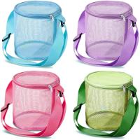 China New Children'S Mesh Shell Storage Bag Beach Three-Dimensional Round Sand Bucket for sale