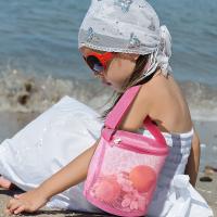 China New Children'S Mesh Shell Storage Bag Beach Three-Dimensional Round Sand Bucket for sale