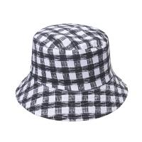 China Plaid Fisherman Hat Summer Outdoor Travel Sunscreen Sunshade Double-Sided Bucket Hat for sale