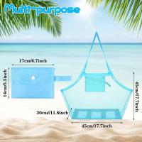 China Customized Children'S Large-Capacity Storage Bag Sundries Storage Mesh Beach Bag for sale