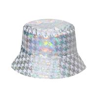 China Hot Silver Dazzle Color  Street Ball Trend Plover case Bucket Hat For Women for sale