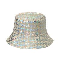 China Hot Silver Dazzle Color  Street Ball Trend Plover case Bucket Hat For Women for sale
