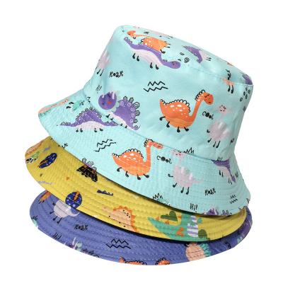 China Cute Cartoon Dinosaur Fisherman Hat Sunshade Sun Protection Casual All-Match Bucket Hat for sale