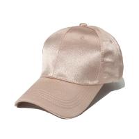 China Spring/Summer Silk Satin Solid Color Casual Baseball Cap for men and women for sale