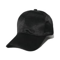 China Spring/Summer Silk Satin Solid Color Casual Baseball Cap for men and women for sale
