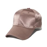 China Spring/Summer Silk Satin Solid Color Casual Baseball Cap for men and women for sale