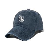 China Spring/Summer Versatile Washed And Distressed Baseball Hat With Butterfly Print for female for sale