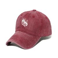China Spring/Summer Versatile Washed And Distressed Baseball Hat With Butterfly Print for female for sale