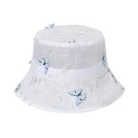 China Summer Butterfly Lace Fisherman Hat Mesh Breathable Bucket Hat for women for sale