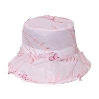 China Summer Butterfly Lace Fisherman Hat Mesh Breathable Bucket Hat for women for sale