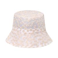 China Summer Breathable Flower Lace Fisherman Hat Small Daisy Bucket Hat For Women for sale