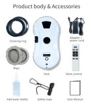 China Customized Huidi Panavox HCR-11 Household Window Cleaning Robot Smart Home Appliance for sale
