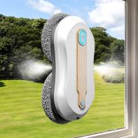 China Wet Dry Robot Glass Wall Cleaner 500mAh Brushless Motor Water Spray Window Cleaner for sale