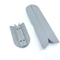 China 400mm Gold Aluminum Cabinet Handle 3 Color Salix Leaf Handles For Bedroom for sale