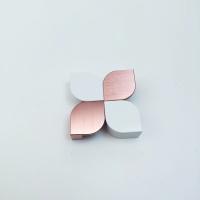 China OEM 20mm Aluminium Petal Kitchen Cupboard Handles For Cabinet for sale