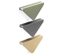 China OEM 120mm Aluminium Furniture Drawer Handles Gold Triangle Drawer Knob for sale