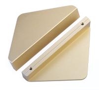 China OEM 120mm Aluminium Furniture Drawer Handles Gold Triangle Drawer Knob for sale