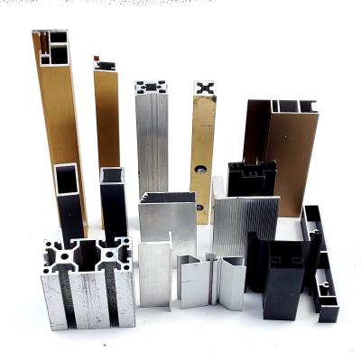China 6063 Aluminum Frame Windows Extrusion Profile Custom Furniture Hardware for sale