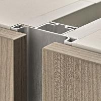 China OEM Furniture Hardware Accessories Aluminium Profile For Kitchen Cabinet Doors for sale