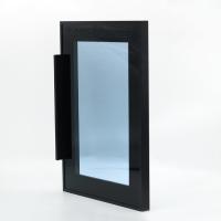 China Matte Black Kitchen Cabinet Aluminum Frame For Cabinet Door Glass for sale