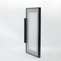 China Matte Black Kitchen Cabinet Aluminum Frame For Cabinet Door Glass for sale