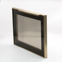 China Matte Black Kitchen Cabinet Aluminum Frame For Cabinet Door Glass for sale