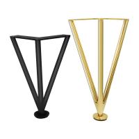 China 5 Inch Black Modern Style Angled Tube Feet Sofa Legs For Furniture for sale