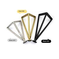 China 5 Inch Black Modern Style Angled Tube Feet Sofa Legs For Furniture for sale
