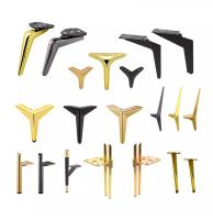 China Modern Furniture Leg Black Plating Durable Anti Rust Sofa Bench Cabinet Legs for sale