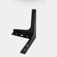 China Customized Furniture Three Foot Black Furniture Table Leg Support Foot for sale