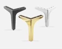 China Metal Sofa Corner Feet Furniture Hardware Fittings Chrome Furniture Leg For Sofa for sale