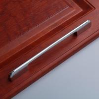 China 192mm Chrome Silver Zinc Alloy Handles Wardrobe Long For Badroom for sale