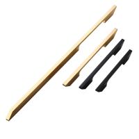 China Classic Wardrobe Handles Black Gold 1000mm Decoration Long For Bedroom​ for sale