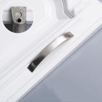 China 90mm Chrome Silver Zinc Alloy Bridge Handle For Badroom Wardrobes for sale