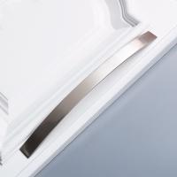 China 90mm Chrome Silver Zinc Alloy Bridge Handle For Badroom Wardrobes for sale