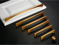 China Modern Kitchen Matte Black Cabinet Handle 96 - 320mm Zinc Alloy Pulls for sale