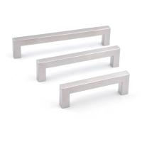 China Modern 192mm Simple Brushed Aluminium Chrome Silver Furniture Handle for sale