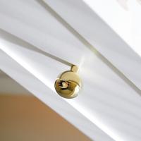 China Minimalist Brass Dresser Knob Drawer Handle Kitchen Gold 30mm Drawer Knobs for sale