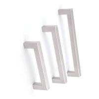 China Brushed Chrome Silver Stainless Steel 201 Furniture Handle Pulls 224mm for sale